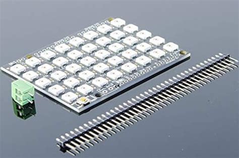Acrobotic 5x8 Ws2812b Arduino Shield Addressable 24 Bit Rgb Led Matrix
