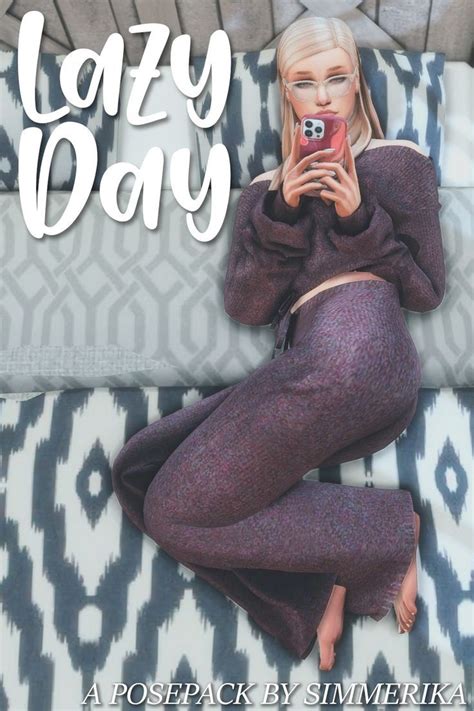 Lazy Day Chill Posepack Simmerika Sims 4 Couple Poses Sims 4 Mods