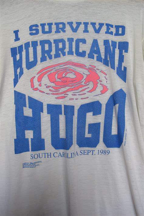 I Survived Hurricane Hugo 1989 Vintage Tshirt