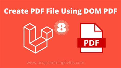 Laravel Dom Pdf How To Generate Pdf In Laravel 8 Using Dom Pdf