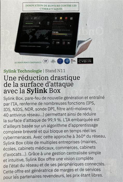 Sylink Technologie Sur Linkedin Cybersécurité Innovation Ia