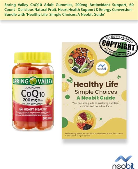 Spring Valley Coq10 Gomitas Para Adultos 200 Mg De Apoyo