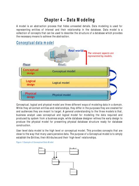 chapter 4 data modeling pdf conceptual model data model