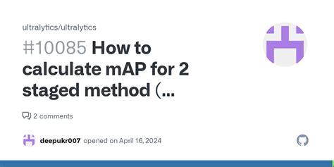How To Calculate Map For 2 Staged Method Detection And Classfifcation · Issue 10085
