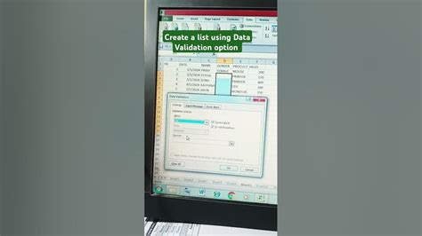 List Option Excel Exceltips Exceltricks Reels Shorts Trending Video Shortvideo Computer