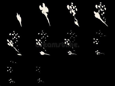 Sprite Sheets Steam Ready For Games Stock Illustration Illustration Of Dissipation Blast