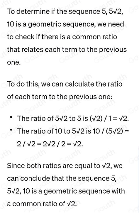 Solved For The Following Sequence Determine The Common Difference If It Is An Arithmetic