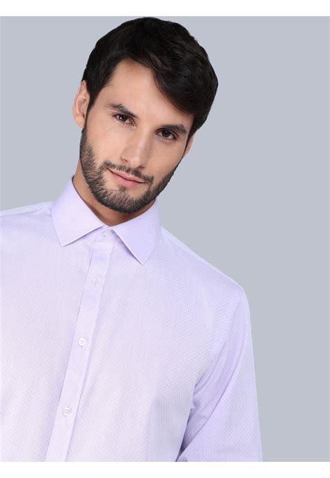 Camisa Formal Texturada Slim Fit Lila Arrow