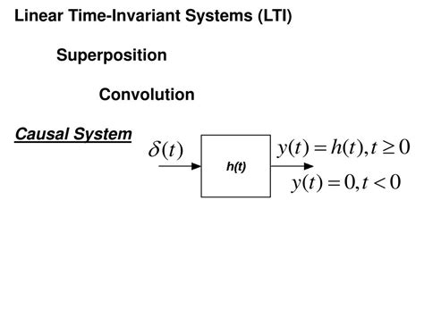 Ppt Linear Time Invariant Systems Lti Superposition Convolution Powerpoint Presentation Id