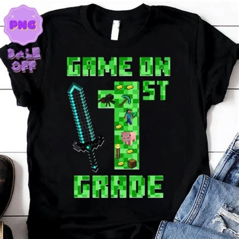 Personalized Game On First Grade Minecraft Png Custom Mine Grade Level