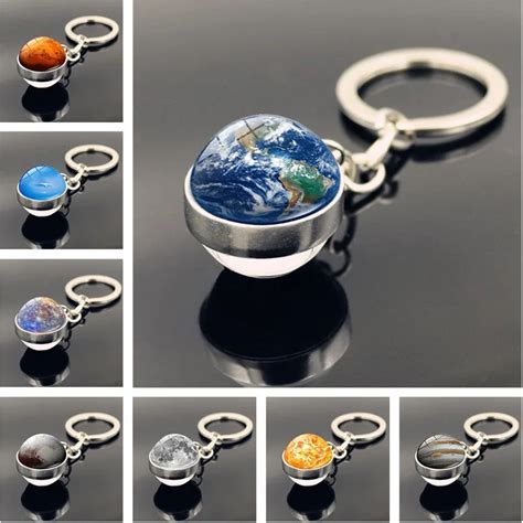 Брелок для ключей с солнечной системой планета галактика Туманность ...