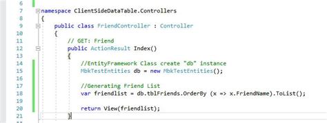 Using Jquery Datatable With Aspnet Mvc Client Side