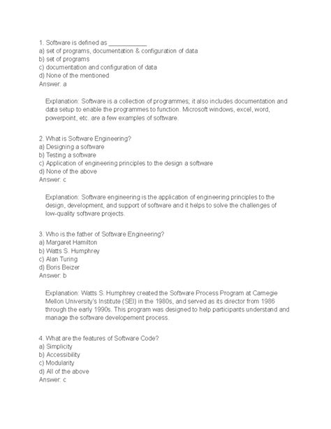 Sotware Engineering Software Is Defined As A Set Of Programs Documentation