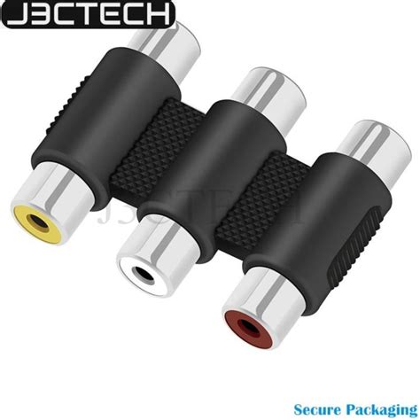 RCA Female To RCA Female Composite Audio Video AV Cable Plug X RCA Extend Jack Connector