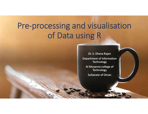 Pdf Pre Processing And Visualisation Of Data Using R Pre Processing
