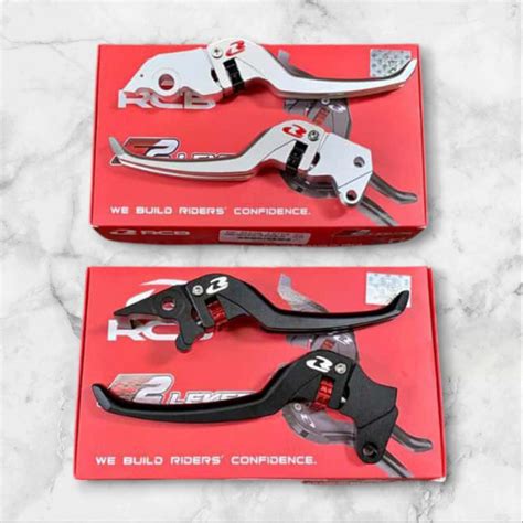 Rcb E2 Brake Lever Alloy Nmaxclick125150aerox V3beat Silver Black