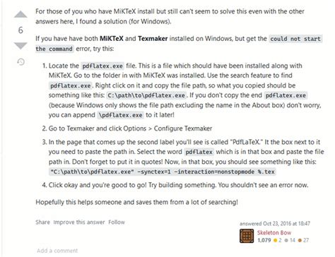 Texmaker错误，could Not Start The Command 知乎