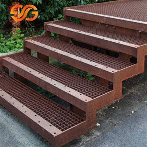 China Corten Steel Stairs Manufacturers Kilang Pembekal Customized