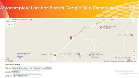 Autocomplete Location Search Using Google Maps JavaScript Api Smarty Php YouTube