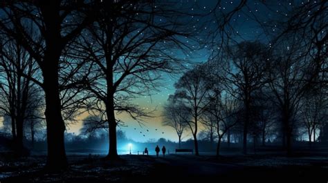 Premium Photo Trees With No Leaves On Them Generative Ai