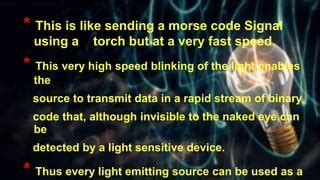LIFI Technology Ppt