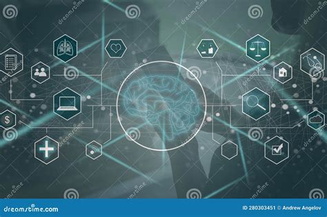Artificial Intelligence And Communication Ai Technology Stock Image