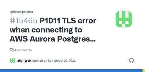 P1011 Tls Error When Connecting To Aws Aurora Postgres 113 · Issue