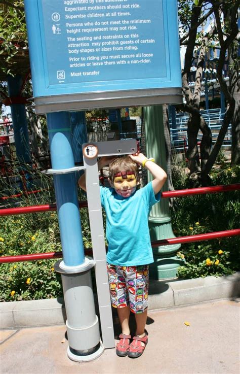 Disneyland Ride Height Requirements Free Printable Guide