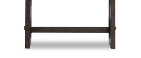 Warwick 52” Solid Wood And Marble Sofa Table White And Brown Oak