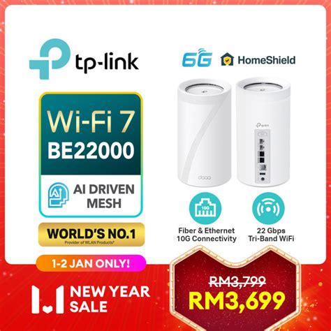 Tp Link Be Wifi Tri Band Whole Home Ai Driven Mesh Wifi Router With Homeshield Deco Be