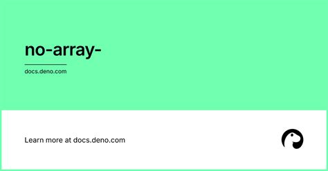 No Array Constructor