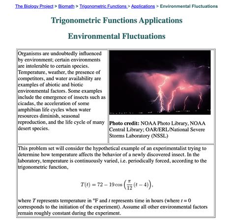 Solved Trigonometric Functions Applications Environmental