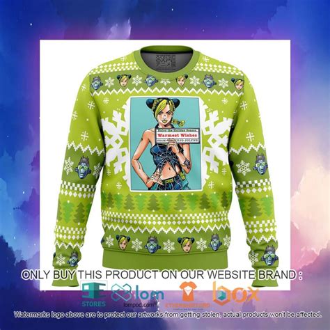 Christmas Jolyne Kujo Jojo S Bizarre Adventure Knitted Wool Sweater