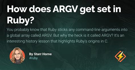 How Does Argv Get Set In Ruby Honeybadger Developer Blog