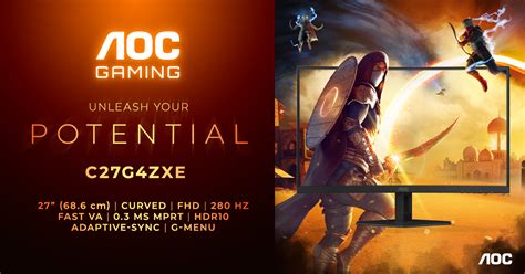 AGON By AOC Launches The AOC GAMING C G ZXE A New Benchmark In Immersive Gaming Monitors