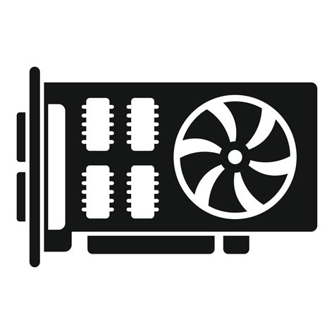 Gpu Card Icon Simple Vector Computer Pc 14861685 Vector Art At Vecteezy