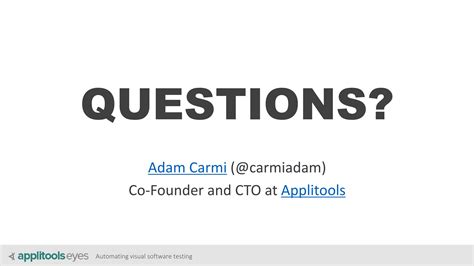 Introduction To Automated Visual Testing Pptx Web Development