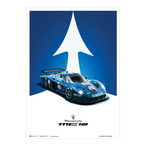 Design Poster Mc12 Front View Limited Edition Us Maserati Store