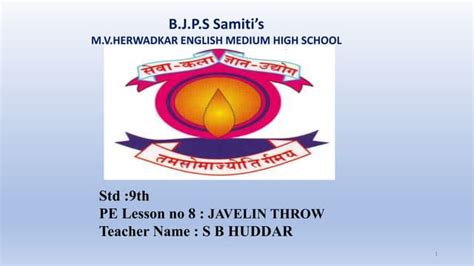 Lesson 8 Javelin Throw Pptx