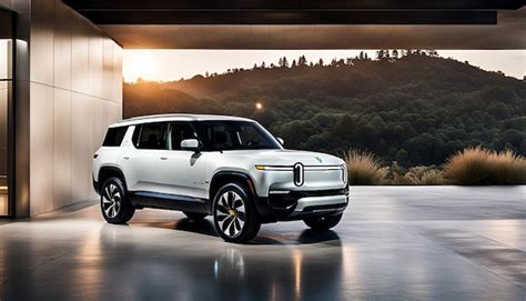 White Rivian R1t Premium Ai Generated Image
