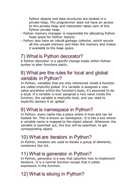 Python Interview Questions Docx
