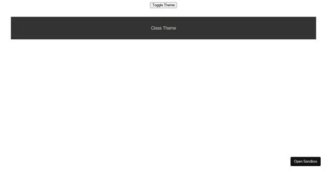 Darktheme Reactjs Codesandbox