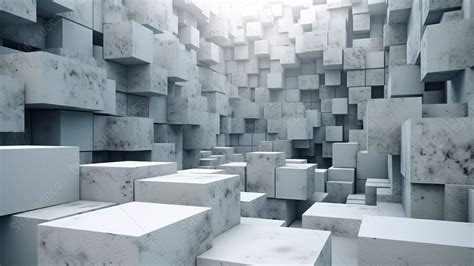 multihued cube rendering in 3d space powerpoint background for free