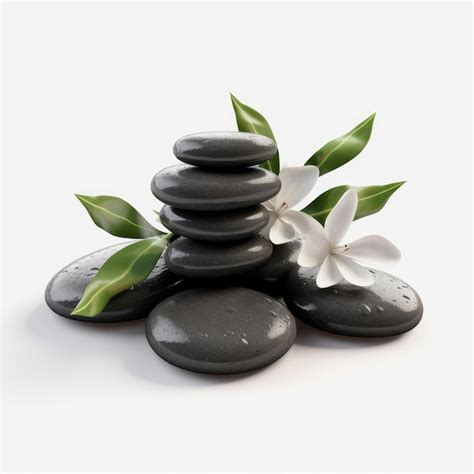Premium Photo Massage Stones Isolated