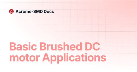 What You Can Build Acrome Smd Docs