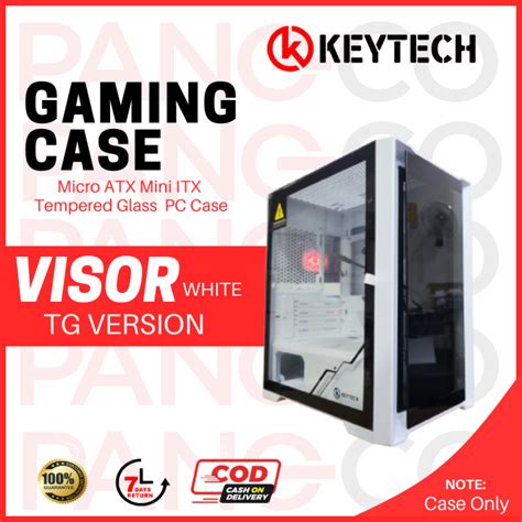 KEYTECH KNIGHT VISOR Tempered Glass Midtower Desktop PC Gaming Case Lazada PH