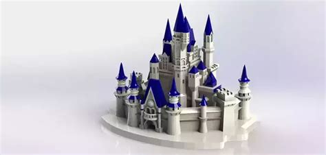 Cinderella Castle 3d Model 3d Printable Cgtrader