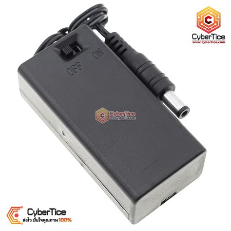 รางถ่าน 9v หัวแจ็ค พร้อมสวิตช์และฝาปิดด้านหลัง ขาย Arduino อุปกรณ์ Arduino คุณภาพดี ราคาถูก