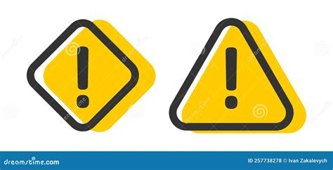 Exclamation Point Icon Attention Symbol Sign Danger Vector Stock Illustration Illustration