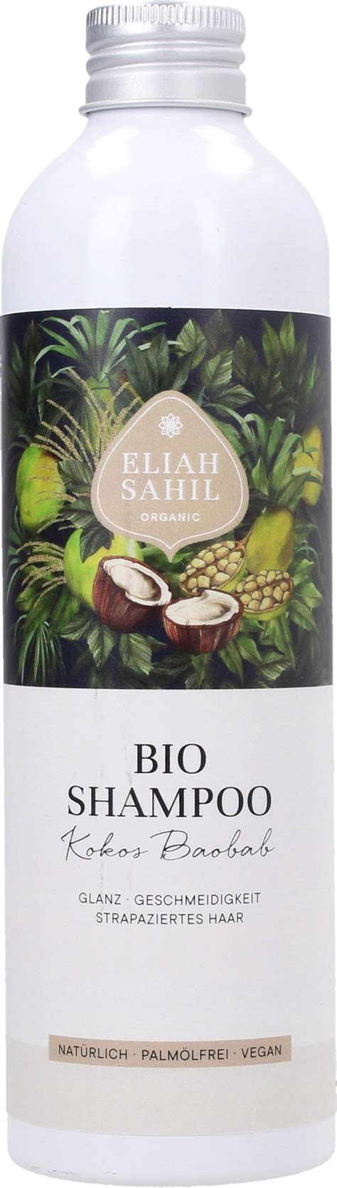 Eliah Sahil Organic Coconut Baobab Shampoo 230 Ml Ecco Verde Ireland